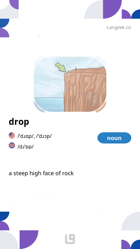 Definition & Meaning of "Drop" | Picture Dictionary
