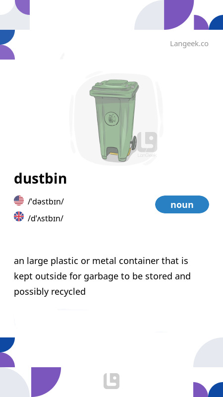 Define dustbin store