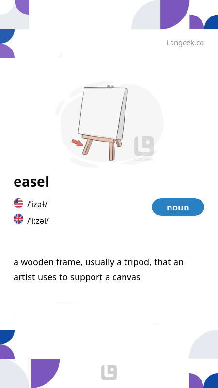 Definition & Meaning of "Easel" | Picture Dictionary