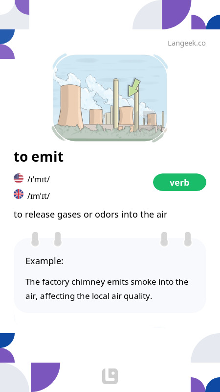 Definition & Meaning of "Emit" | Picture Dictionary