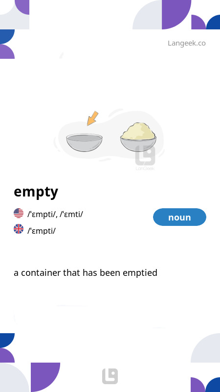 Definition & Meaning of "Empty" | Picture Dictionary