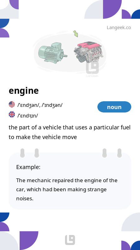 Definition & Meaning of "Engine" | Picture Dictionary