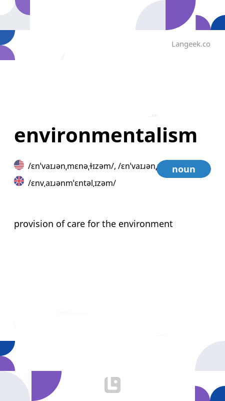 Definition & Meaning of "Environmentalism" | Picture Dictionary