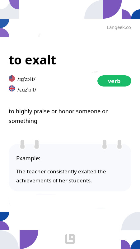 Definition & Meaning of "Exalt" | Picture Dictionary