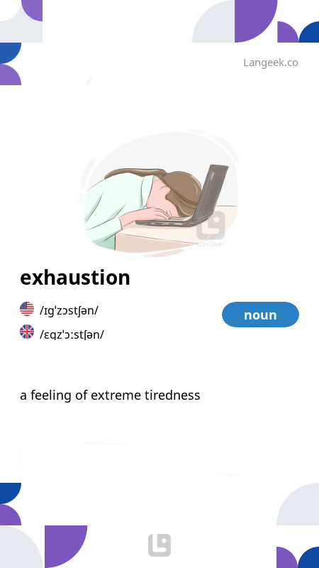 Definition & Meaning of "Exhaustion" | Picture Dictionary