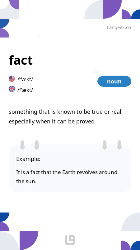 Definition & Meaning of "Fact" | Picture Dictionary