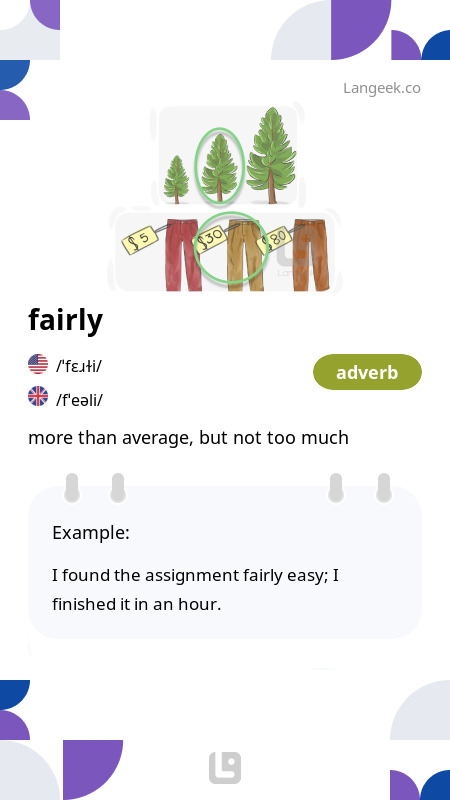 Definition & Meaning of "Fairly" | Picture Dictionary