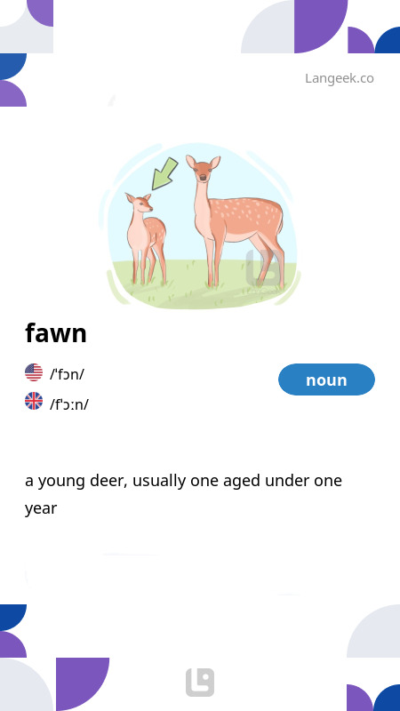 Definition & Meaning of "Fawn" | Picture Dictionary