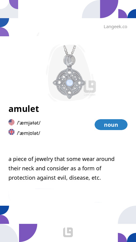 Definition & Meaning of "Amulet" | Picture Dictionary