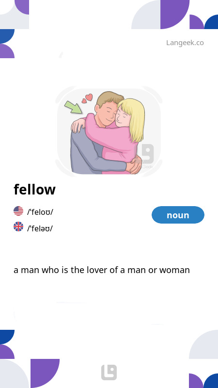 Definition & Meaning of "Fellow" | Picture Dictionary