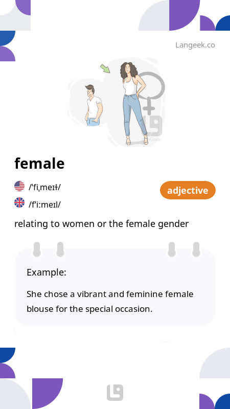 Definition & Meaning of "Female" | LanGeek