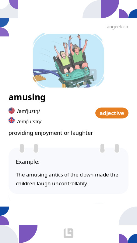 Definition & Meaning of "Amusing" | Picture Dictionary