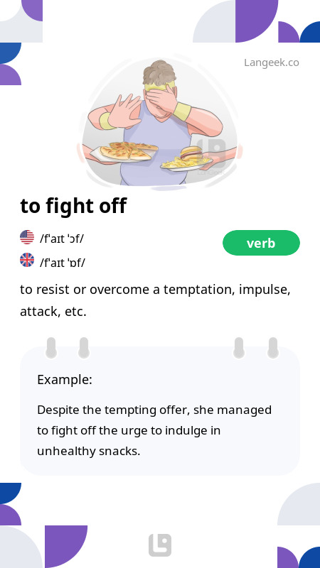 Definition & Meaning of "Fight off" | Picture Dictionary