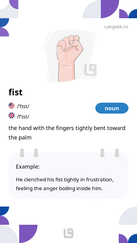 Definition & Meaning of "Fist" | Picture Dictionary