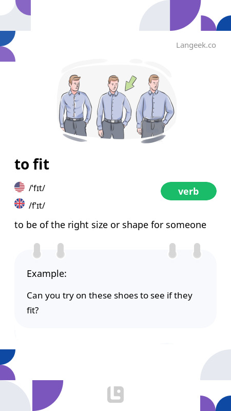Definition & Meaning of "Fit" | Picture Dictionary