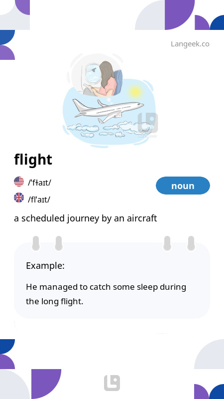 Definition & Meaning of "Flight" | Picture Dictionary