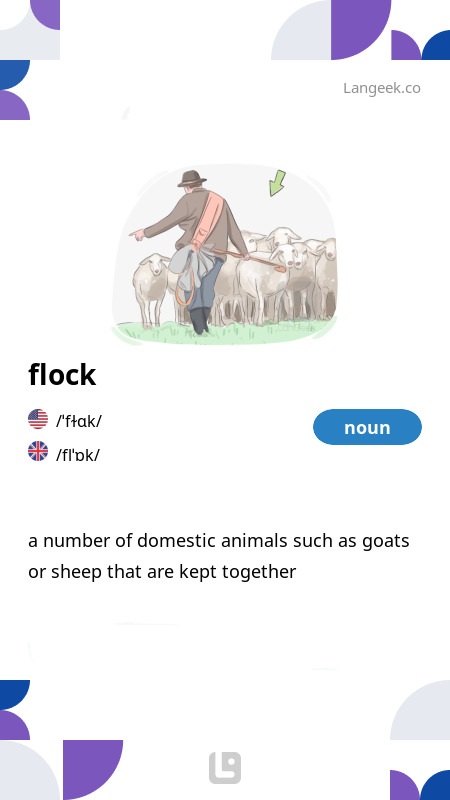 Definition & Meaning of "Flock" | Picture Dictionary
