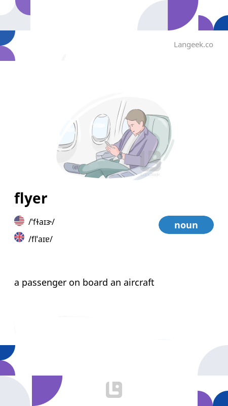 Definition & Meaning of "Flyer" | Picture Dictionary