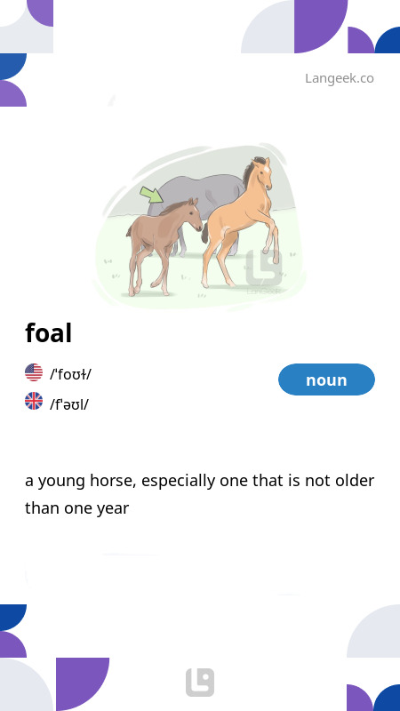 Definition & Meaning of "Foal" | Picture Dictionary