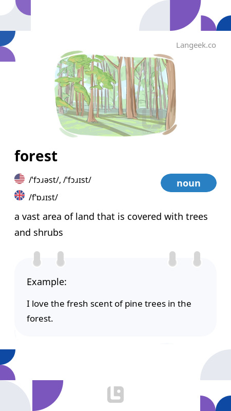 Definition & Meaning of "Forest" | LanGeek