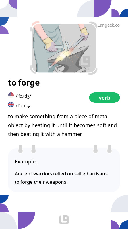 Definition & Meaning of "Forge" | Picture Dictionary