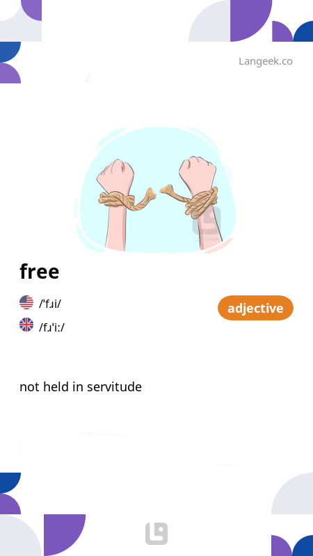 Definition & Meaning of "Free" | Picture Dictionary