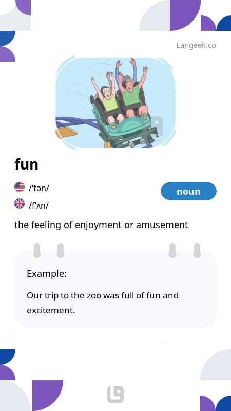 Definition & Meaning of "Fun" | Picture Dictionary