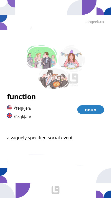 Definition & Meaning of "Function" | Picture Dictionary