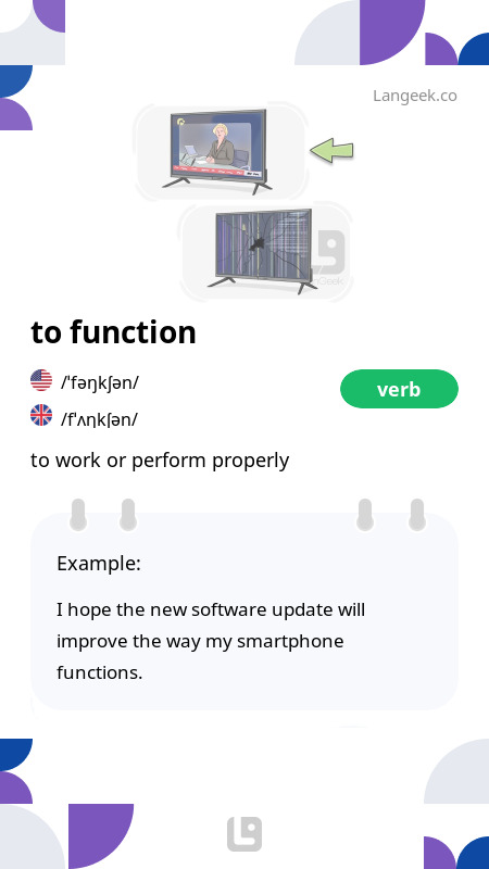 Definition & Meaning of "Function" | Picture Dictionary