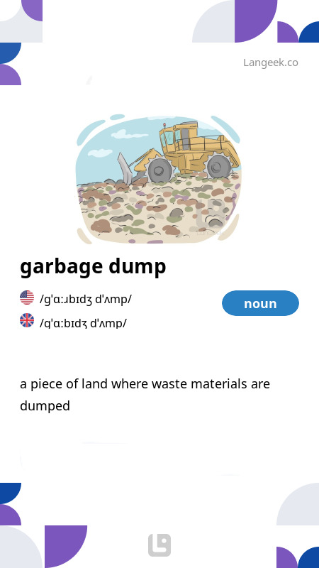 Definition & Meaning of "Garbage dump" | Picture Dictionary