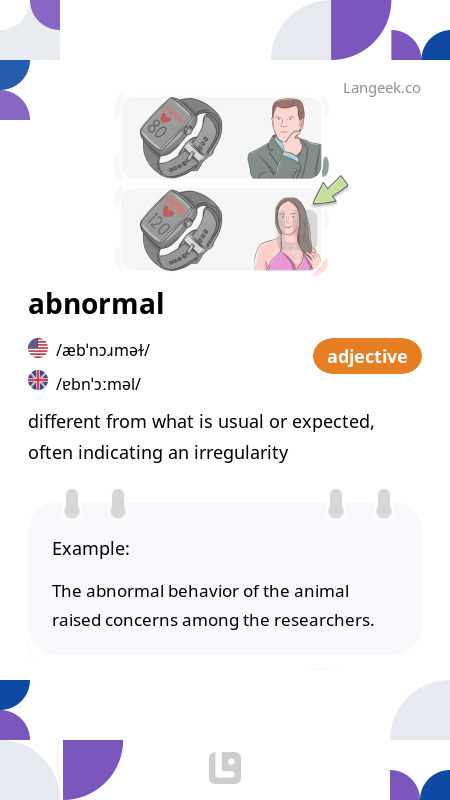 Definition & Meaning of "Abnormal" | Picture Dictionary