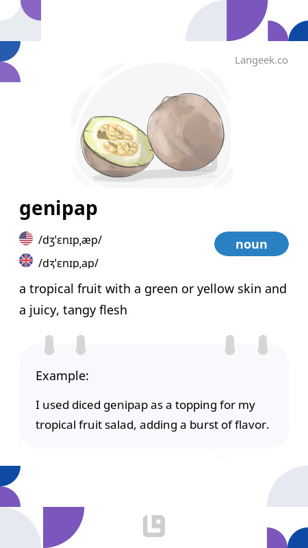 Definition & Meaning of "Genipap" | Picture Dictionary