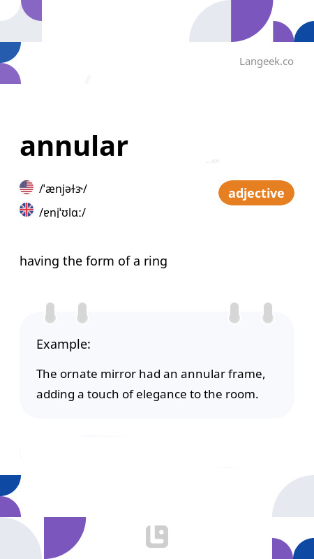 Definition & Meaning of "Annular" | Picture Dictionary