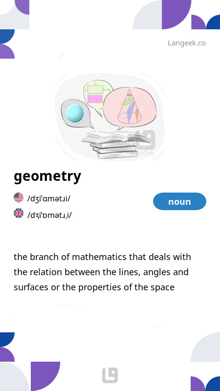 Definition & Meaning of "Geometry" | Picture Dictionary