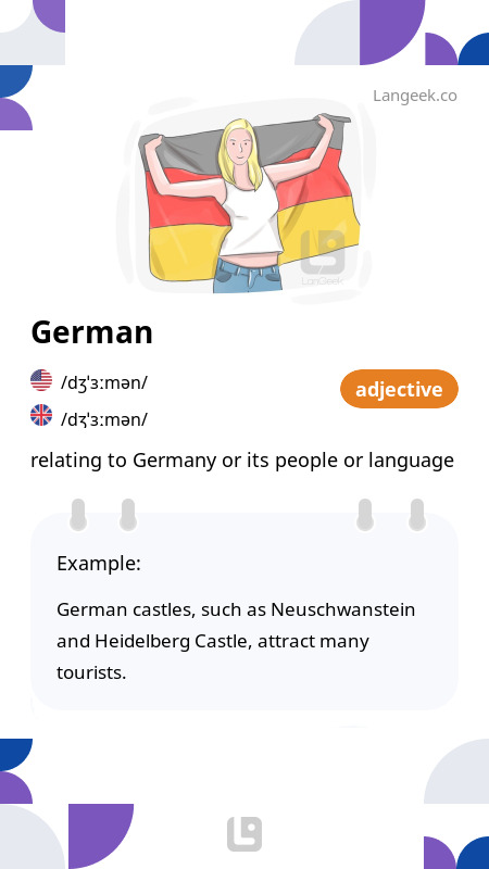 Definition & Meaning of "German" | Picture Dictionary