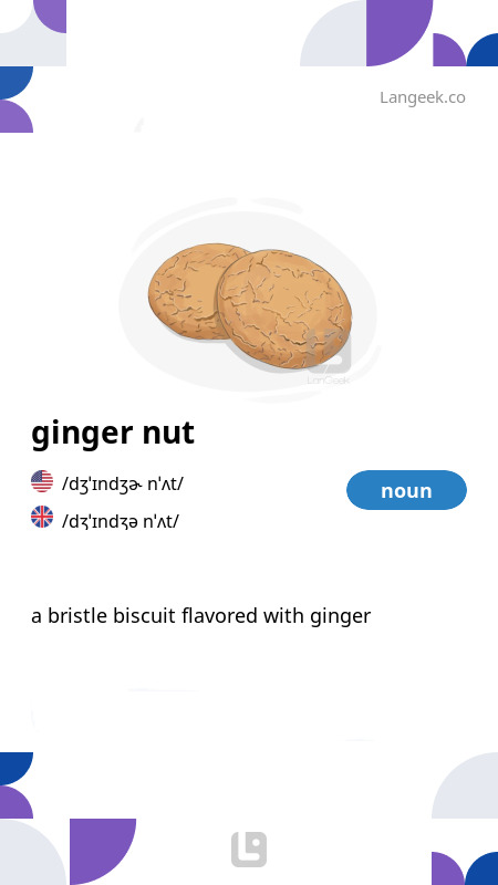 Definition & Meaning of "Ginger nut" | Picture Dictionary