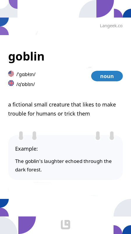 Definition & Meaning of "Goblin" | Picture Dictionary