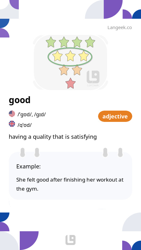 Definition & Meaning of "Good" | Picture Dictionary