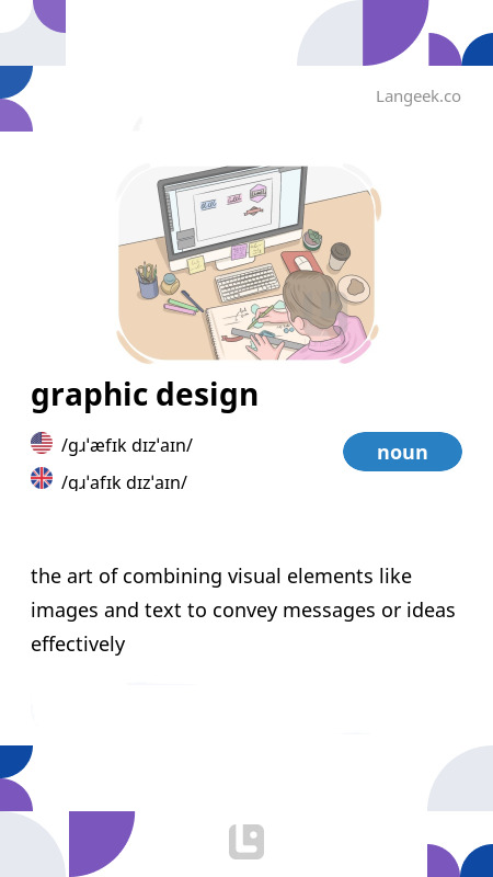 Definition & Meaning of "Graphic design" | Picture Dictionary