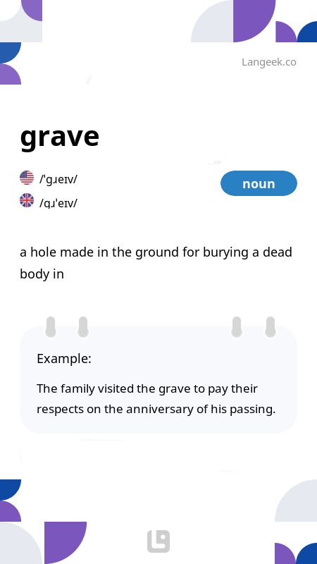 Definition & Meaning of "Grave" | LanGeek