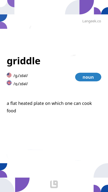Definition & Meaning of "Griddle" | Picture Dictionary