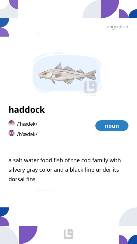 Definition & Meaning of "Haddock" | Picture Dictionary