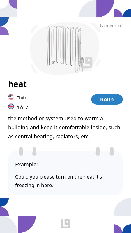 Definition & Meaning of "Heat" | Picture Dictionary