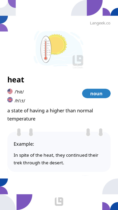 Definition & Meaning of "Heat" | Picture Dictionary