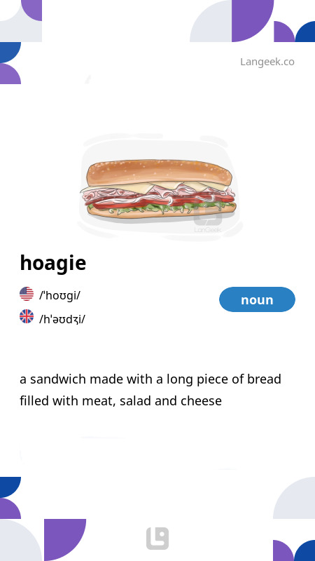 Definition & Meaning of "Hoagie" | LanGeek