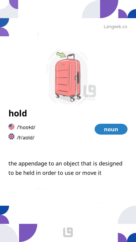 Definition & Meaning of "Hold" | Picture Dictionary