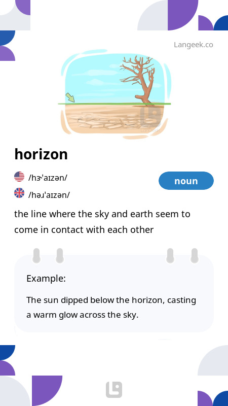 Definition & Meaning of "Horizon" | Picture Dictionary
