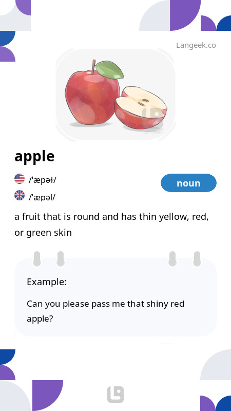 Definition & Meaning of "Apple" | Picture Dictionary