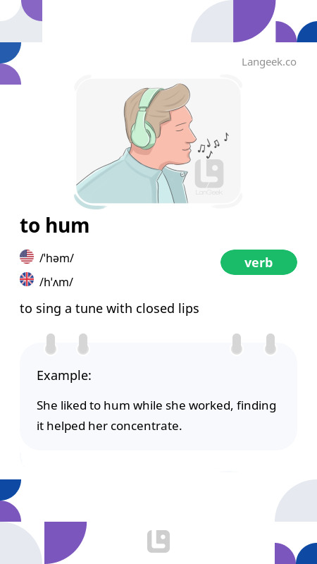 Definition & Meaning of "Hum" | Picture Dictionary