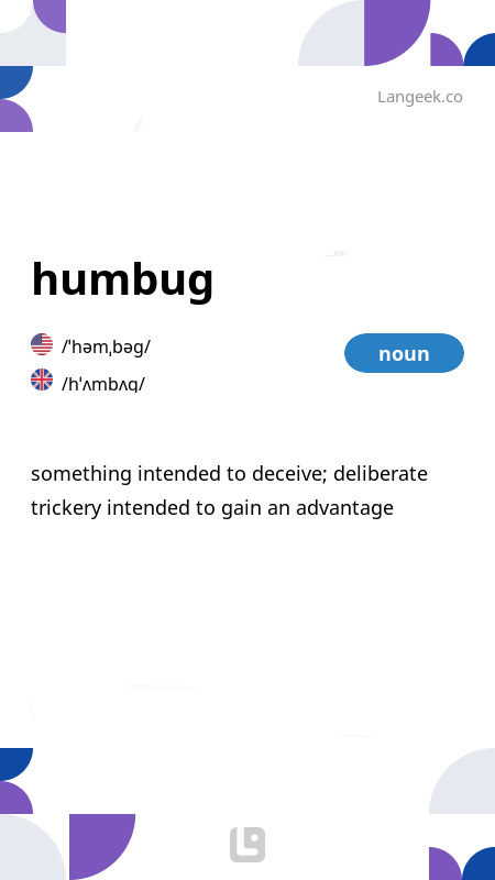 Definition & Meaning of "Humbug" | Picture Dictionary
